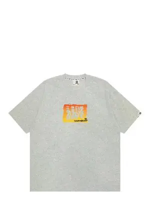 AAPE BY *A BATHING APE Aape Graphic Print T-shirt - Grey