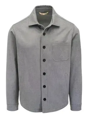 MAURIZIO BALDASSARI Chest-pocket Shirt Jacket Grey