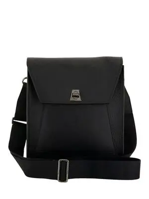 Akris Flap Strap Crossbody Bag - Black