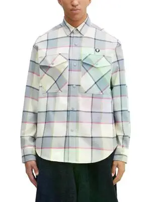 AAPE BY *A BATHING APE® Check-pattern Chest-pocket Shirt - White