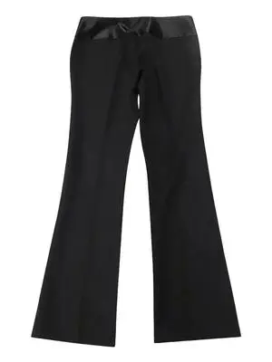 Theory Ross Belted Flared Trousers - Black