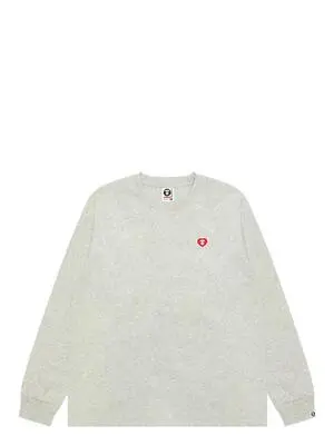 AAPE BY *A BATHING APE Aape Logo Appliqué T-shirt - Grey