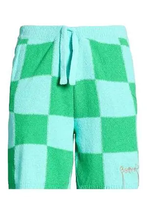 BARROW Knitted Checked Shorts - Green