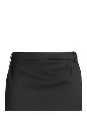 VIVIENNE WESTWOOD Mini Wrap Skirt In Virgin Wool - Black