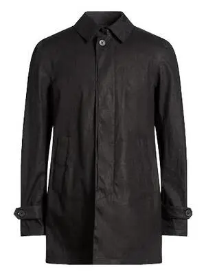Herno Overcoat & Trench Coat Linen - Black