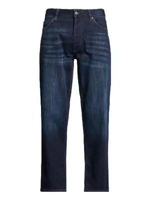 Emporio Armani Tapered Jeans In Cotton And Elastane - Blue