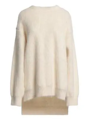 JIL SANDER Knitted Lightweight Crewneck Sweater - White