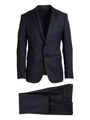 Emporio Armani Suit Midnight Size Virgin Wool - Blue