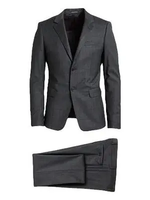 Emporio Armani Suit Charcoal Size Virgin Wool, Elastane - Grey