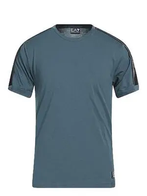 EA7 T-shirt Size Polyester, Polyamide, Elastane - Blue