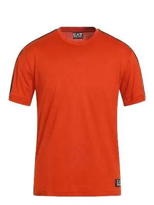 EA7 T-shirt Cream Size Polyester, Polyamide, Elastane - Red