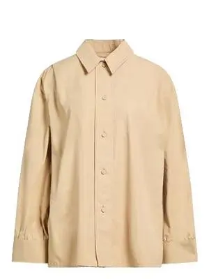 JIL SANDER Poplin Button-down Shirt - Beige