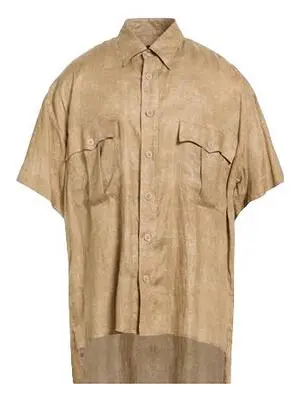 Giorgio Armani Shirt Khaki Size Linen - Beige