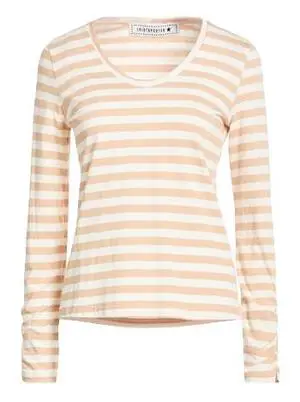 SHIRTAPORTER Striped Jersey T-shirt - Beige