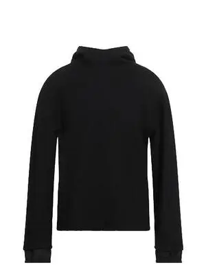 JIL SANDER Wool And Polyamide Hooded Sweatshirt - Black