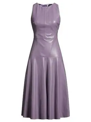 Elisabetta Franchi Flared Midi Dress - Purple