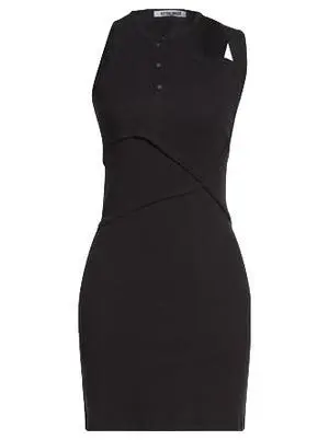 Ottolinger Ribbed Jersey Mini Dress - Black