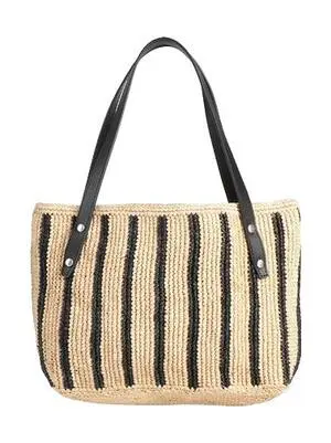 Rag & Bone Raffia Shopper Bag - Beige