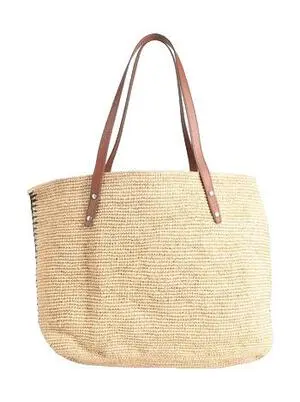Rag & Bone Raffia Shopper Bag - Beige