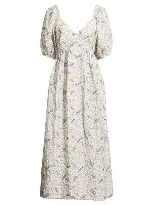 Paul & Joe Ivory Floral-print Maxi Dress - White