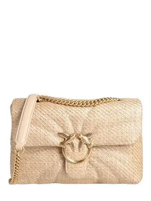 Pinko Cross-body Bag In Raffia - Beige
