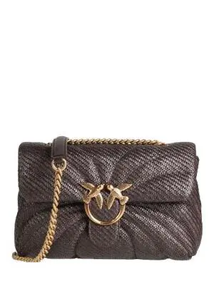 Pinko Cross-body Bag In Raffia - Brown