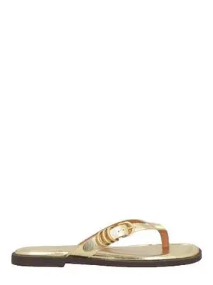 Rag & Bone Leather Thong Sandals - Gold