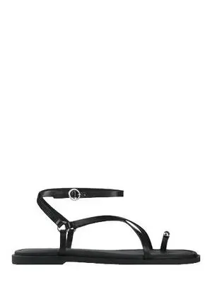 Rag & Bone Leather Thong Sandals - Black