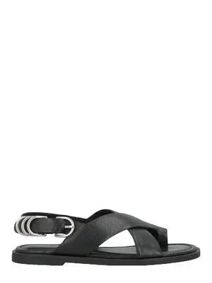 Rag & Bone Leather Thong Sandals - Black