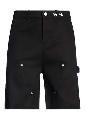 DISCLAIMER Cotton Bermuda Shorts - Black