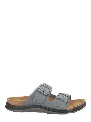 BIRKENSTOCK Leather Tie-dyed Sandals - Grey