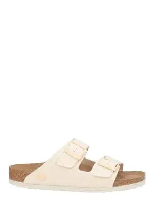 BIRKENSTOCK Ivory Textile Sandals - White