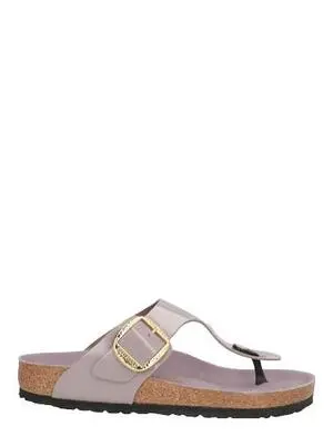 BIRKENSTOCK Leather Thong Sandals - Beige