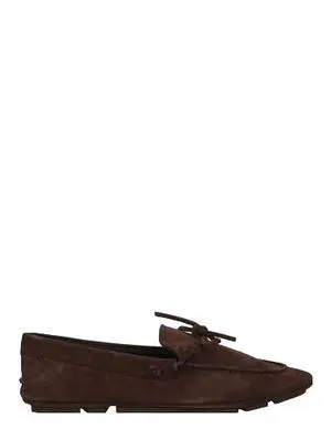 Bally Dark Goat Skin Loafers - Brown