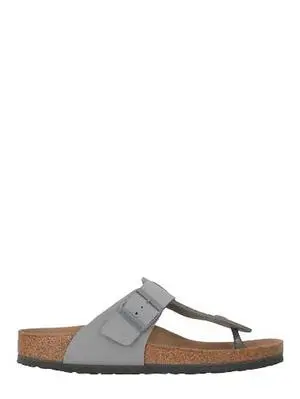 BIRKENSTOCK Thong Sandals In Textile Fibers - Grey