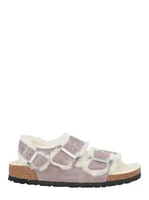 BIRKENSTOCK Shearling Lined Sandals - Purple