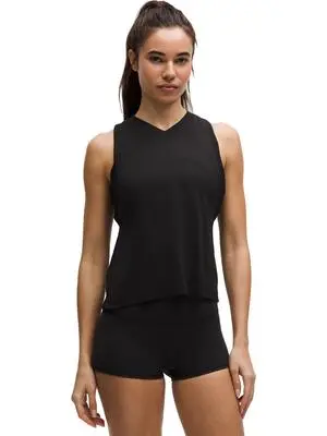 Lululemon Swiftly Open-hole V-neck Tank Top - Black