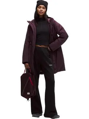 Lululemon Waterproof Insulated Cinch-waist Parka - Black Plum