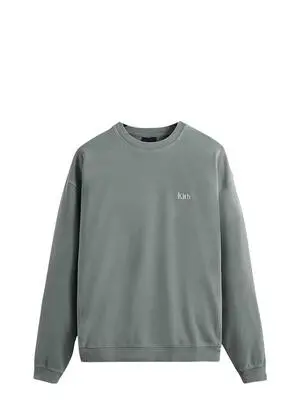Kith Crystal Wash Interlock Vintage Crewneck Sweatshirt - Light Indigo