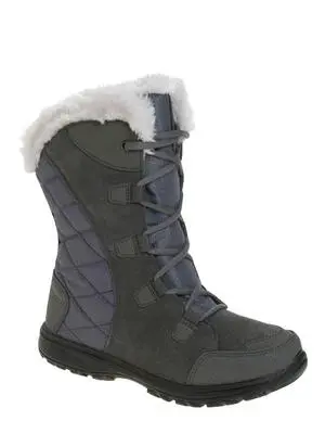 Columbia Ice Maiden Ii Waterproof Faux Fur Lined Boots - Dove/stratus