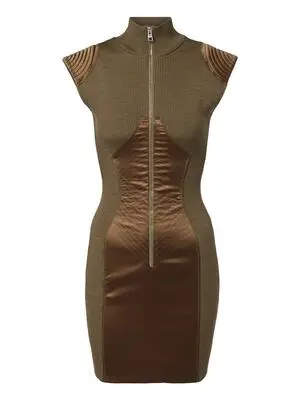 Jean Paul Gaultier Wool-blend Minidress - Green