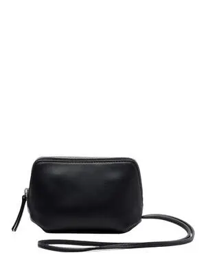 THE ROW Owen Leather Pouch - Black
