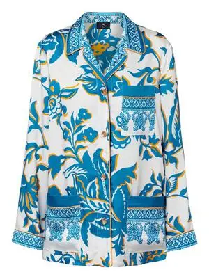 Etro Printed Crêpe-de-chine Blouse - Multicoloured