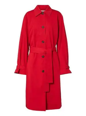 TOTEME Cotton Trench Coat - Red