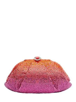 Judith Leiber Gemma Crystal-embellished Clutch - Orange