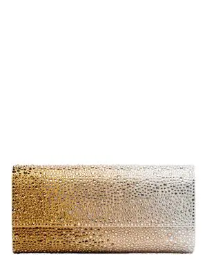 Judith Leiber Gradient Perry Crystal-embellished Clutch - Gold