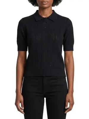 LISA YANG Polo Shirt - Black