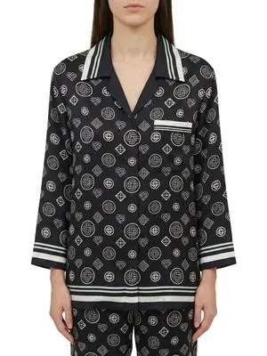 Casablanca Printed Shirt - Black