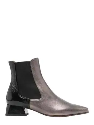 Chie Mihara Helix Pointed-toe Block-heel Boots - Grey
