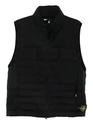Stone Island Zip-up Gilet - Black
